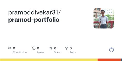 Github Pramoddivekar31pramod Portfolio