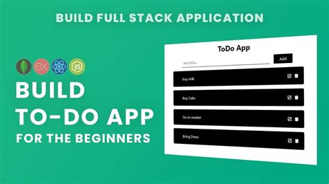 Full Stack Todo App Node React Express Mongodb Tutorial Youtube