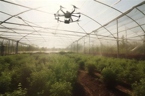 Premium Photo Intelligent Farming Aipowered Greenhouse Concept Illustration