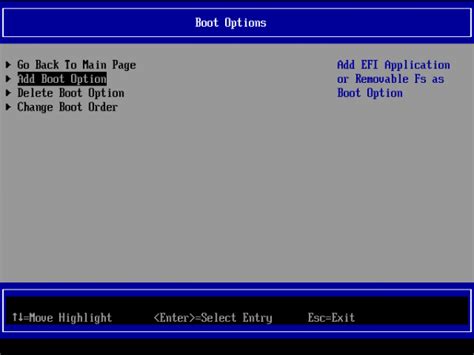 OVMF UEFI Boot Entries Proxmox VE