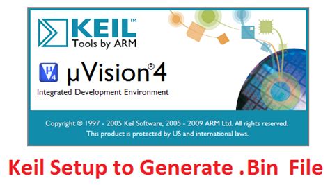 lpc1768 keil project for bin file tutorials