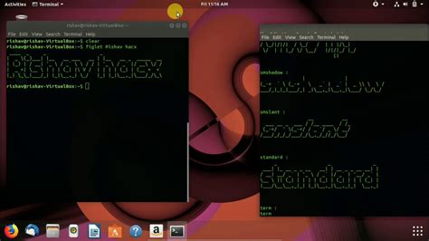 Figlet Command In Unix Linux Ubuntu Rishav Hacx Youtube