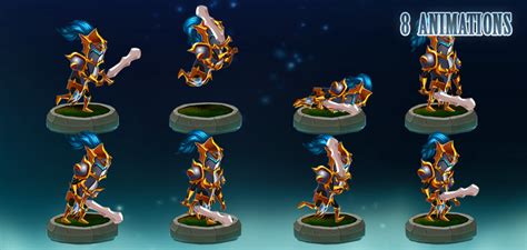 Animated 2d Character Knight 3