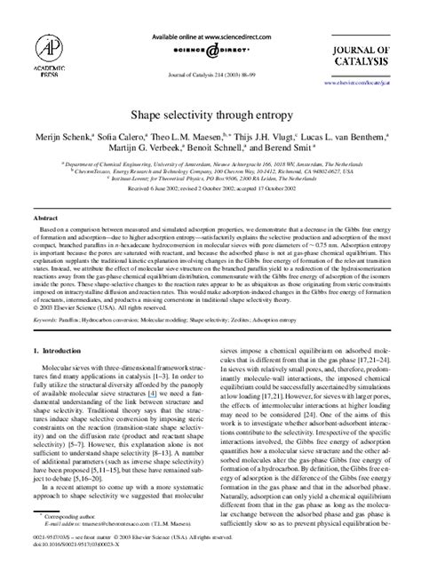 pdf shape selectivity through entropy