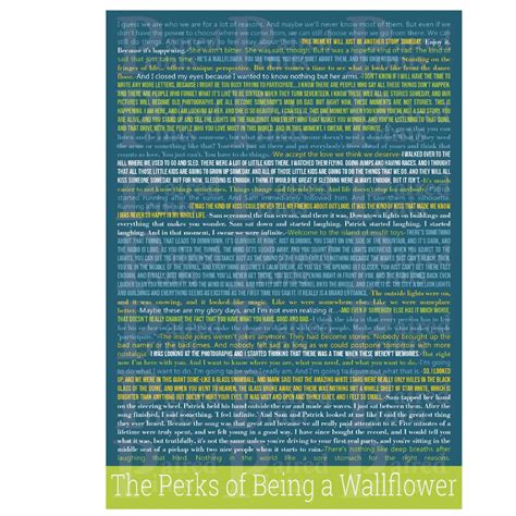 The Perks Of Being A Wallflower Quotes Poster Etsy