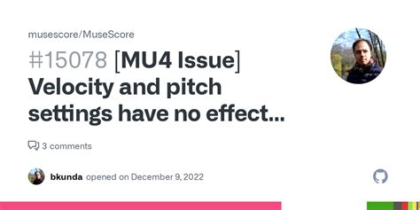 [mu4 issue] velocity and pitch settings have no effect with muse sounds