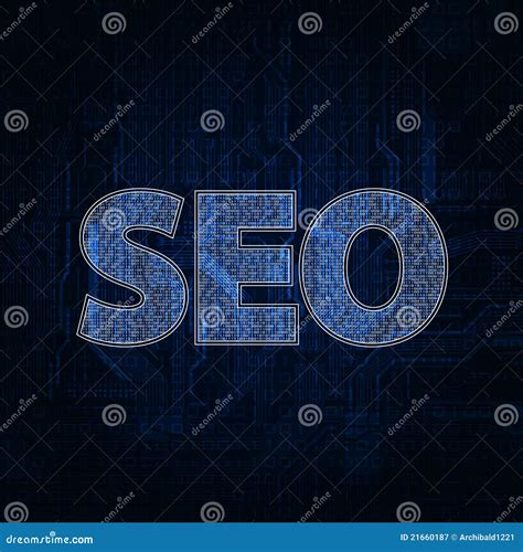 seo stock vector illustration of dark tech digital 21660187