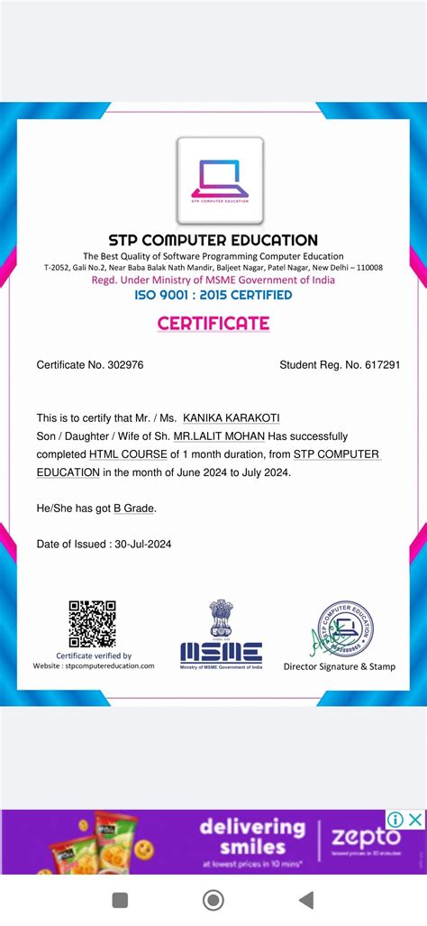 Kanika Karakoti On Linkedin Html Webdevelopment Skillsupgrade