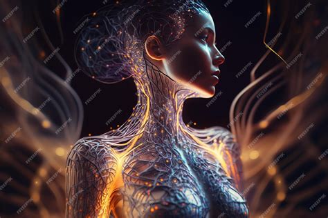 premium photo technology and engineering concept artificial