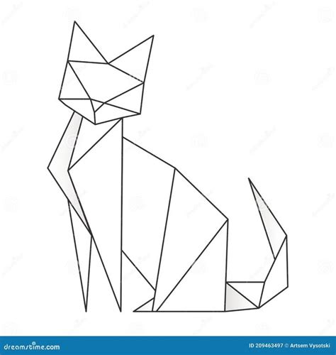How To Draw A Cat Using Geometric Shapes
