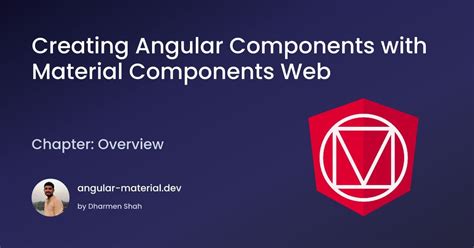 creating angular components with material components web r angular2