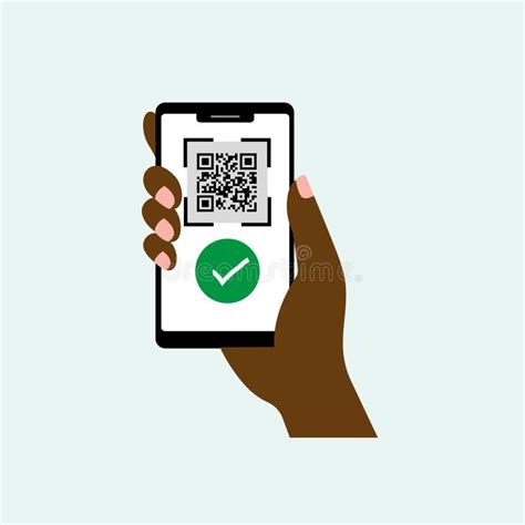 Qr Code Concept A Hand Holding Smartphone And Scanning Barcode