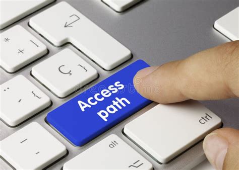 Access Path Inscription On Blue Keyboard Key Stock Photo Image Of Data Decision 194470336