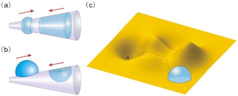 Figure 3 From Surface Curvature Induced Directional Movement Of Water Droplets Semantic Scholar