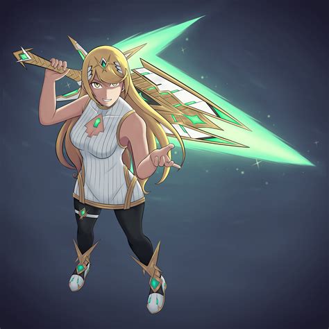 My Fanart Of Mythra Ememtrp Rxenobladechronicles