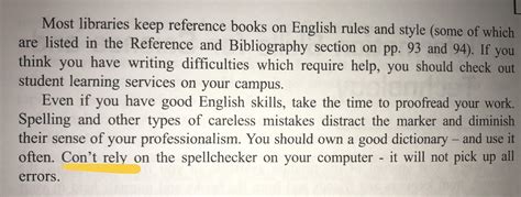 The Spelling Mistake In This Textbook On Writing Specifically Warning