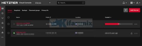 how to clone vps server on hetzner cloud