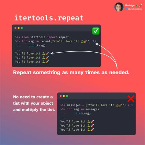 every python 🐍 programmer should learn about `itertools` it s a great