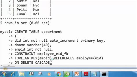 113 On Delete Cascade In Sql Hindi Youtube