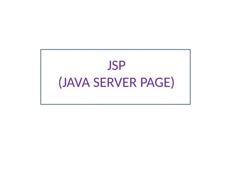 Jsp Elements Java Server Tag With Jsp Elements Pptx