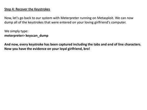 Hacking With A Keylogger Ppt