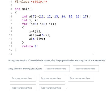 solved 1 include 2 3 int main 4 { 5 int a[7] {11 12