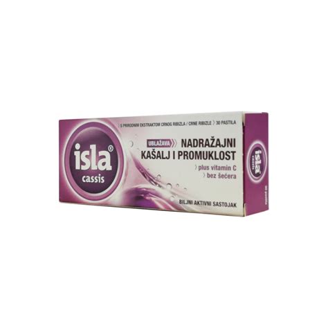 Isla® Cassis 30 Pastila Markfarm Apoteka