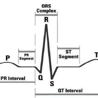 An ECG Of The Heart Displaying The QT Interval From The Start Of The Download Scientific