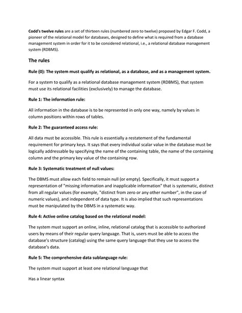 Codd Rules Pdf