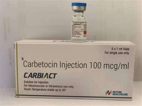 100 Mcg Carbetocin Injection At Rs 500 Caritec In Mumbai Id 2853685873897