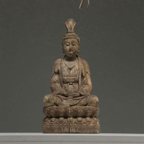 yahoo オークション 観心・時代旧蔵 c249明時代 楠木菩薩造像 楠木