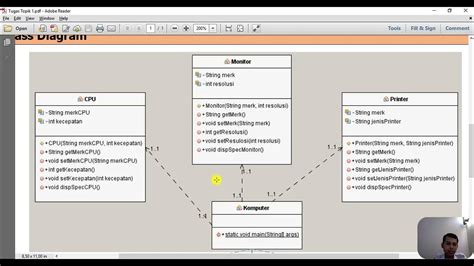 Implementasi Class Diagram Ke Dalam Kode Program Java Youtube