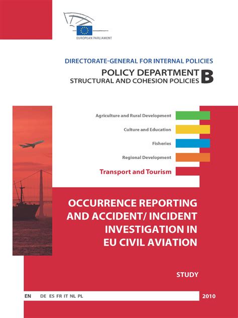 Occurrence Incident Reporting And Investigation In Eu Pdf Aviation