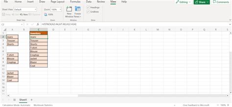 How To Combine Ranges Or Arrays In Excel Sheetaki