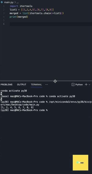 How To Join Nested List Into A Single List Py001 Coding Programming Python Youtube