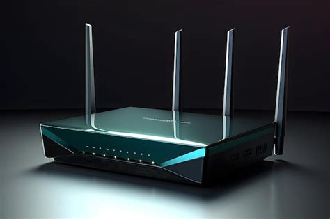 Premium Photo Technological Hub Internet Router 3d Model On Black