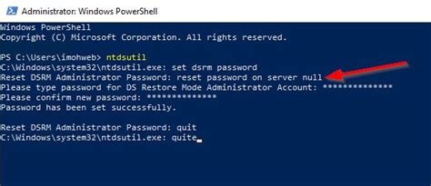 How To Reset Services Restore Mode Dsrm Password