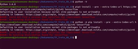 Installation Ot Tensorflow On Jetpack 45 Using Python38 Jetson Nano Nvidia Developer Forums