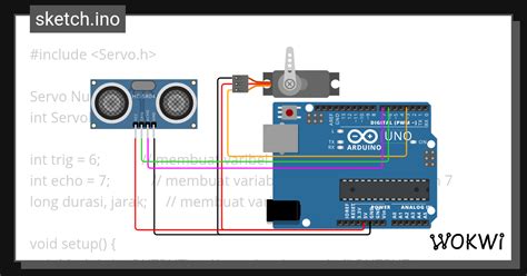 Servo Ultrasonic Wokwi Esp32 Stm32 Arduino Simulator