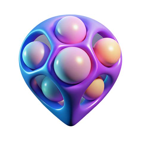 Abstract 3d Render Colorful Geometric Sphere 56410517 Png