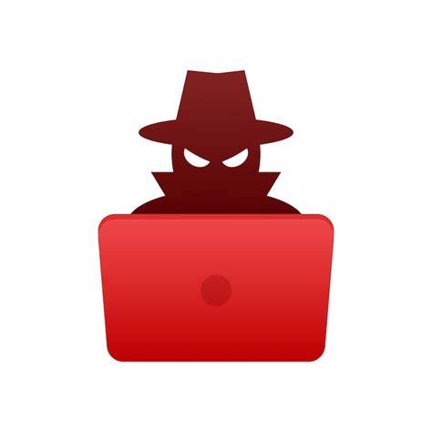 Premium Vector Hacker With Laptop Hacker Attack Phishing And Fraud Vector Stock Illustration