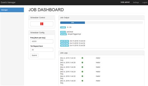 Github Kenshin579analyzing Quartz Manager Gui Manager For Quartz Scheduler Scheduler