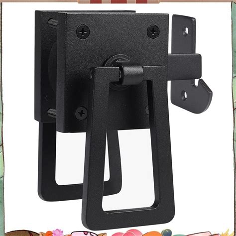 Heavy Duty Gate Latch Double Side Gate Latches Matte Black Fence