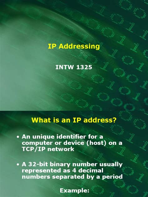 ip addressing pdf computer network ip address