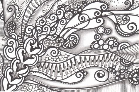 Wavy Zentangle Patterns
