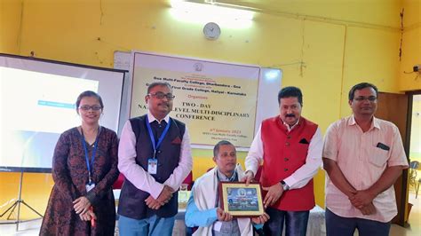Two Day National Level Multi Disciplinary Conference Goa Multi Faculty College