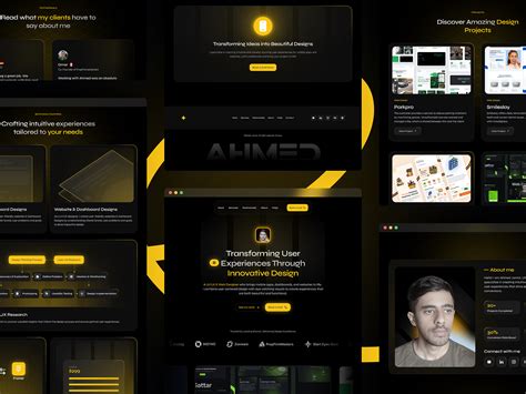 Uiux And Web Designer Portfolio Web Design By Ahmed Jamal On Dribbble