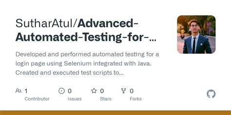 Github Sutharatuladvanced Automated Testing For Authentication