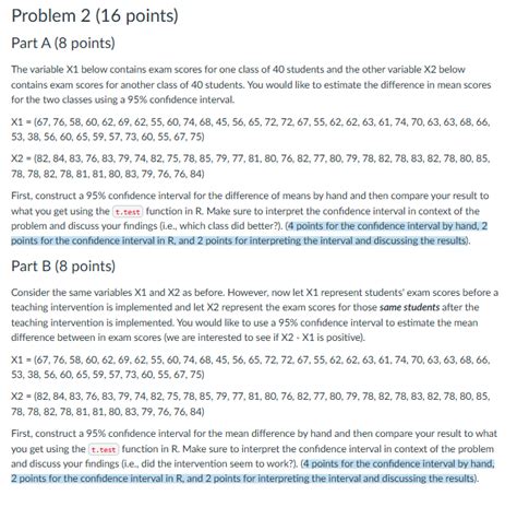 Solved Problem 2 16 ﻿pointspart A 8 ﻿pointsthe Variable