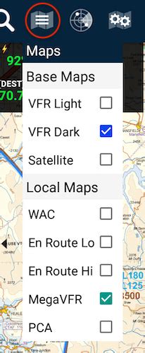 Map Selection User Manual Android X